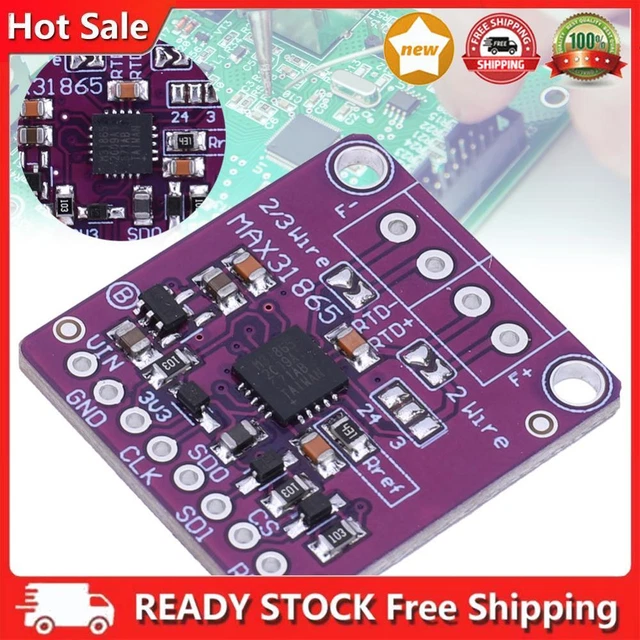 MAX31865 PT100/PT1000 RTD Temperature Thermocouple Sensor Amplifier 3.3 ...