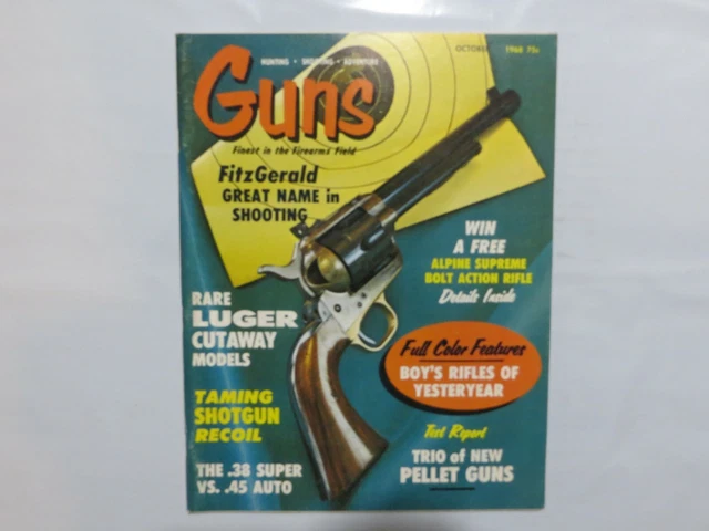 MAGAZINE GUNS OCTOBER 1968 Rare LUGER Cutaway Models, WINCHESTER GU EUR ...