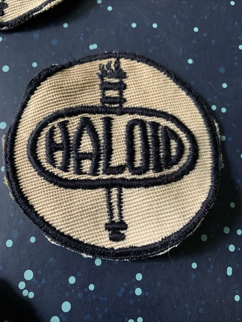 VINTAGE HALOID PATCH Employee Uniform Hat 4C 2.75” Round $9.72 - PicClick