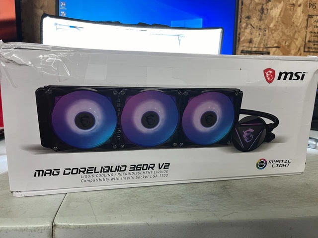 MSI MAG CORELIQUID 360R V2 AIO ARGB CPU Liquid Cooler Radiator $72.99 ...