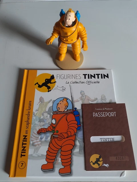FIGURINE TINTIN COLLECTION Officielle N° 7 TINTIN EN SCAPHANDRE LUNAIRE ...