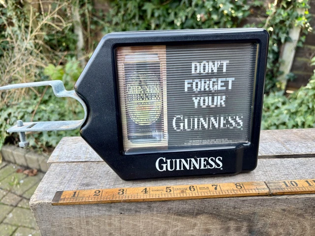 GUINNESS BEER MULTI reflection Pump Sign Pub Advertising Sign c1990s £9 ...