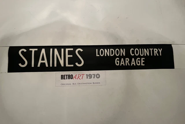 LONDON LINEN 1976 Bus Blind 36a 42” Gift - TFL Staines London Country ...