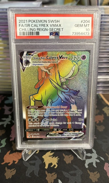 PSA 10 SHADOW Rider Calyrex VMAX Full Art Secret Chilling Reign 204/198 Pokemon EUR 59,71 ...