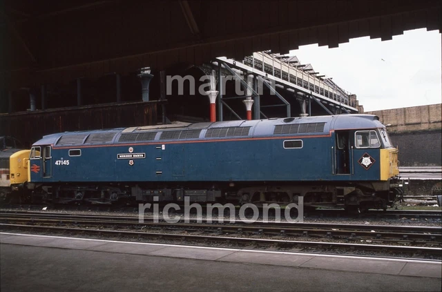 MANCHESTER VICTORIA CLASS 47 47145 35mm Positive RN373 £2.99 - PicClick UK