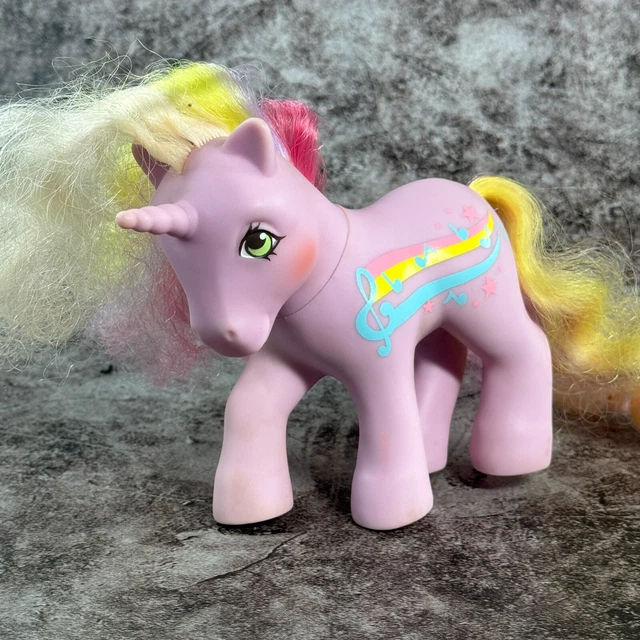 MY LITTLE PONY G1 Rainbow Curl Streaky Music Notes 1985 Purple Rare ...