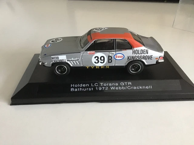 1/43 HOLDEN LC Torana GTR 1972 Bathurst 500 Webb/Cracknell CUSTOM Code3 ...