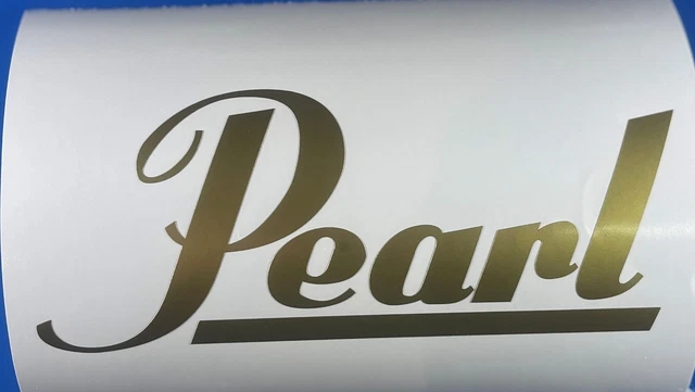 PEARL DRUM LOGO Decal/Sticker X2 £3.70 - PicClick UK