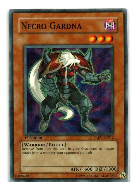 LP YUGIOH NECRO Gardna TAEV-EN012 1ère édition super rare lu léger EUR ...