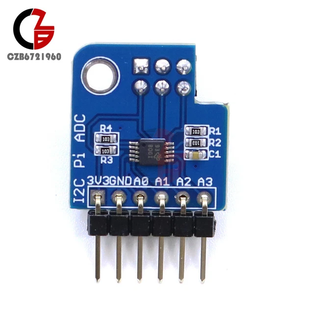 ADS1115 I2C PI ADC 16-bit Module Converter Board For Raspberry Pi 2 3 ...