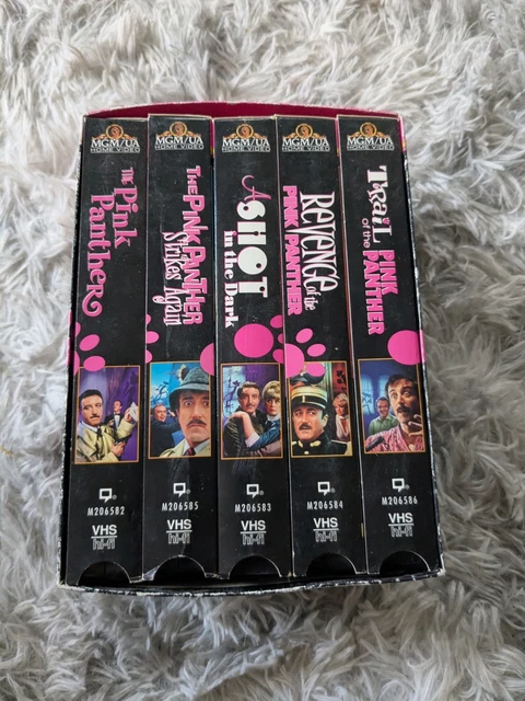 THE PINK PANTHER 5 VHS Lot Box Set Vintage Collection - Peter Sellers ...