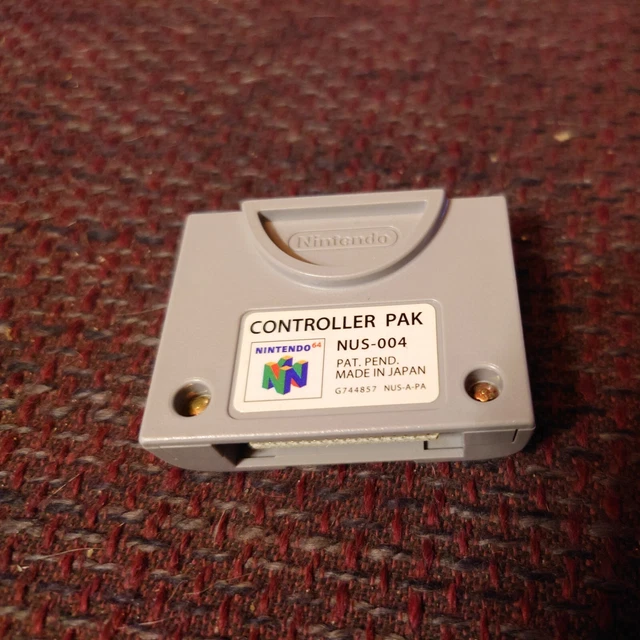 N64 - ORIGINAL Nintendo Controller Pak / Memory Card #grau NUS-004 EUR ...