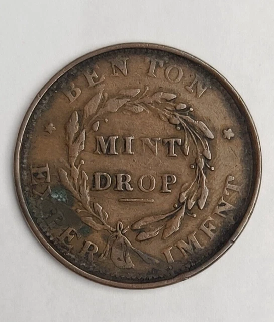 1838 LOCO FOCO - Benton Experiment Mint Drop Hard Times Token HT 63 ...