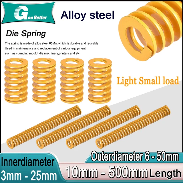 HEAVY LOAD DUTY Compression Die Spring, 6-50mm Diameter & Up To 500mm ...