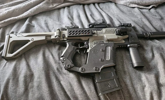 MODIFIED NERF STRYFE Full Auto Worker Blaster Gun £95.00 - PicClick UK