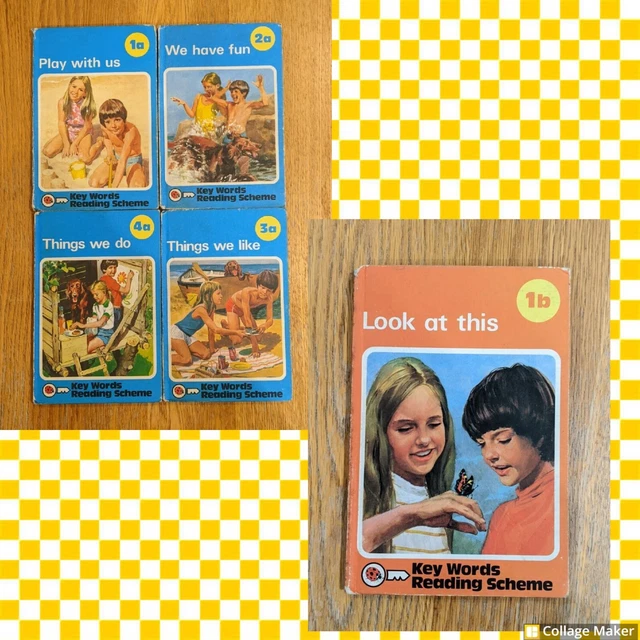 SET OF 5 Ladybird Key Words Reading Scheme Books 1a, 2a, 3a, 4a + 1B £2 ...