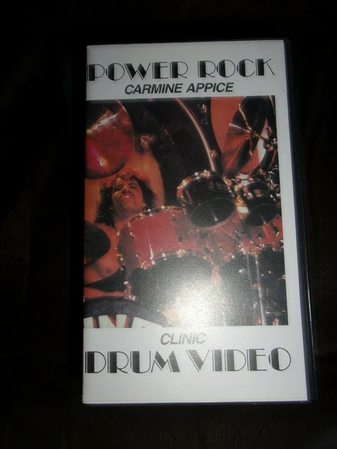 POWER ROCK CARMINE Appice Drum Clinic - Vhs - Very Good Condition! £22. ...