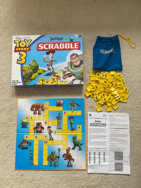 TOY STORY JUNIOR Scrabble Board Game - Complete with Tiles, Board ...