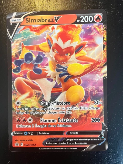 CARTE POKEMON SIMIABRAZ SWSH252 PROMO JUMBO Epée et Bouclier FR NEUF ...