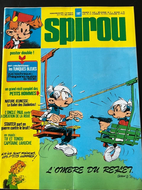 SPIROU N°1997 DU 22/07/76; avec le Poster EUR 4,50 - PicClick FR