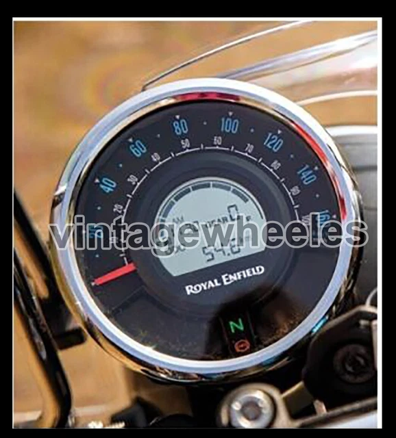 FIT FOR ROYAL Enfield Meteor 350 Motorbikes Instrument Cluster KMPH £ ...