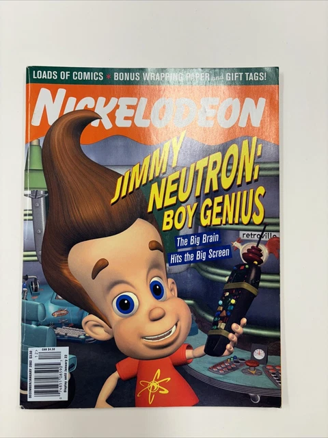 NICKELODEON MAGAZINE DECEMBER/JANUARY 2002 Jimmy Neutron Boy Genius £8. ...