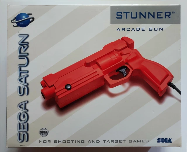 Pistolet Light Gun Sega Saturn Stunner Arcade Gun Mk 80113 Us Cib Excellent Etat £12302