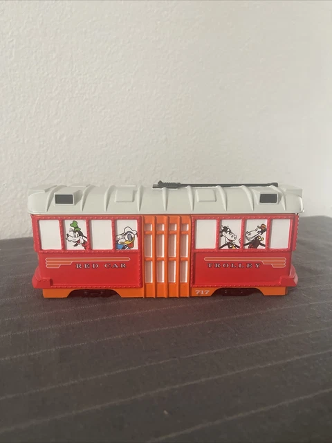 DISNEY CALIFORNIA ADVENTURE Red Car Trolley Train Sculpture Limited ...