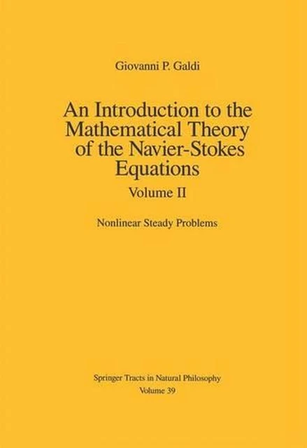 INTRODUCTION À LA théorie mathématique des équations de Navier-Stokes ...