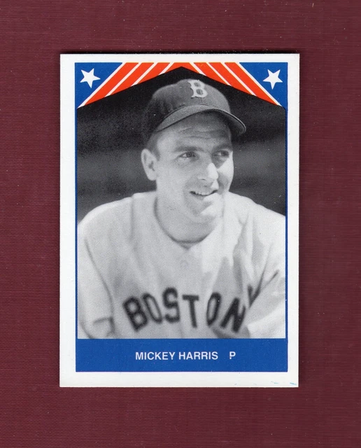 #9 MICKEY HARRIS, 1946 Red Sox de Boston | 1987 carte TCMA Baseball's ...