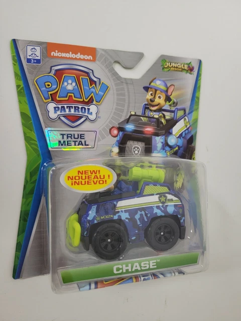 PAW PATROL MIGHTY Pups Chase Jungle Rescue Deluxe Vehicle True Metal ...