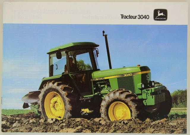 PROSPECTUS BROCHURE JOHN DEERE 3040 tracteur tractor traktor trattore prospekt EUR 24,99 ...