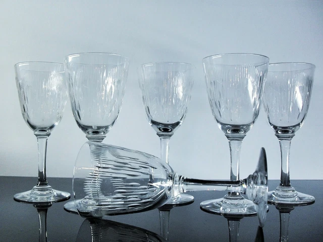 ANCIENNES 6 VERRES A Vin En Cristal Souffle Taille Molière Baccarat ... ANCIENNES 6 VERRES A Vin En Cristal Souffle Taille Molière Baccarat ...
