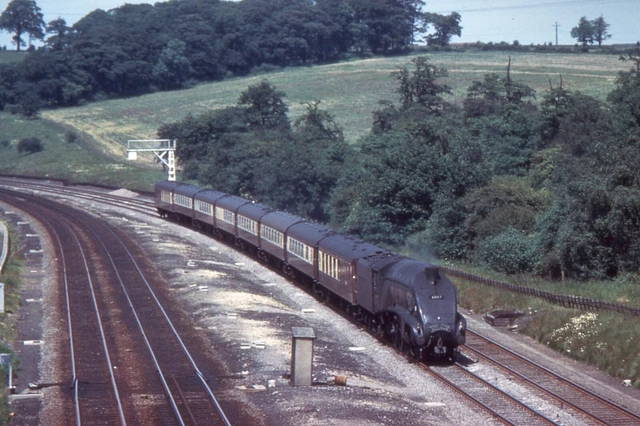 35MM RAILWAY SLIDE: COLOUR-RAIL: BRE 195: CLASS A4: 60017 SILVER FOX £2 ...