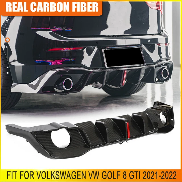 FOR VOLKSWAGEN VW MK8 Golf 8 GTI 2021+ Dry Carbon Fiber Rear Bumper ...