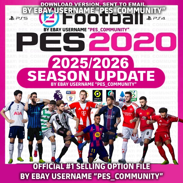PES 2019 OPTION File Patch *24/25 SEASON TRANSFERS AND KITS, MARCH 2025 ...