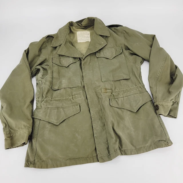 WW2 US ARMY M-1943 Field Jacket OD Green USMCR Named 40R(?) £111.58 ...