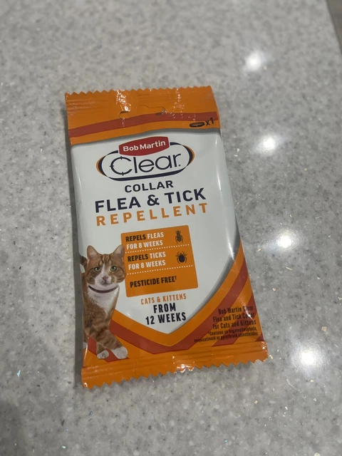 BOB MARTIN CLEAR Flea Collar For Cats Dogs & Puppies Repels Fleas ...
