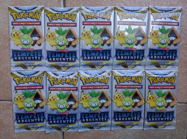 LOT DIX 10 BOOSTER DE CARTE POKEMON PACK LOISIR ECHANTILLON tempete ...