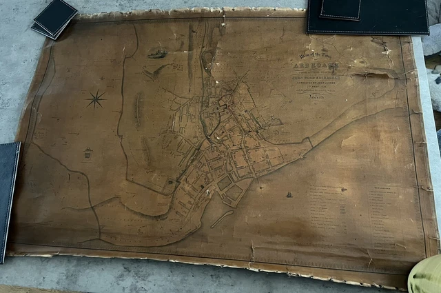 RARE 1842 PLAN / Map Of Arbroath Angus By John Wood Edinburgh Earliest ...