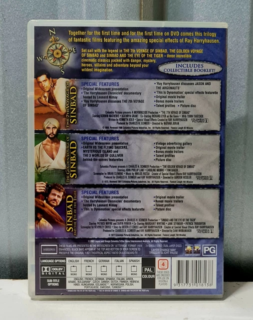 SINBAD: ULTIMATE COLLECTOR'S Edition (3× Film) -3 × Disc R4 DVD Set ...