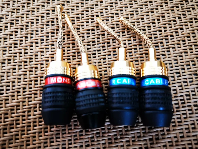 MONSTER FLEX TIP Quick Lock Binding Posts Connectors M Z2 Bi Wire ...