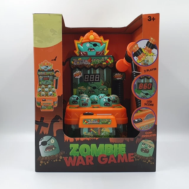 ZOMBIE WAR GAME Whack-A-Mole Battery & Coin Operated Kids Game Bnib. £ ...
