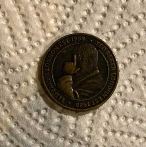 TED BAKER COLLECTABLE Coin Medal Token £2.03 - PicClick UK