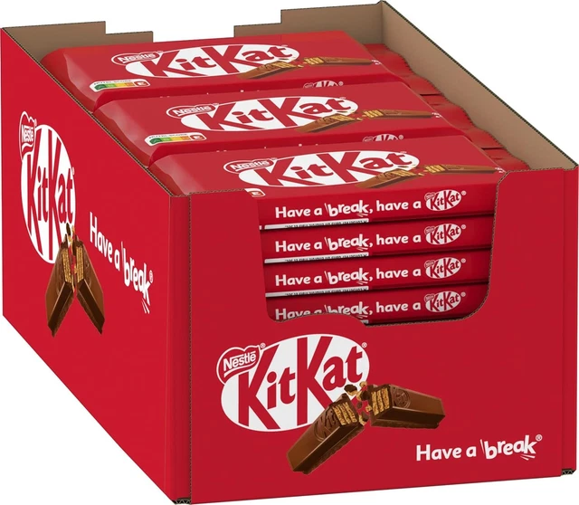 KITKAT CLASSIC MILK Chocolate Bars, Pack of 24 Crispy Waffle Snacks ...