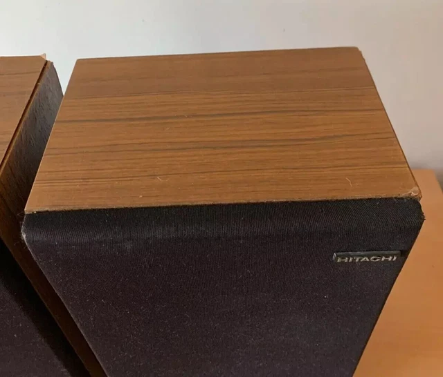 HITACHI SPEAKER SYSTEM x2 - Bookshelf SS-8260G Vintage 70's - 42cm - 4 ...