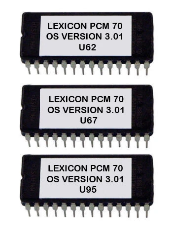 LEXICON PCM 70 OS Version 3.01 PCM70 Effect Réverb Eprom Upgrade Update ...
