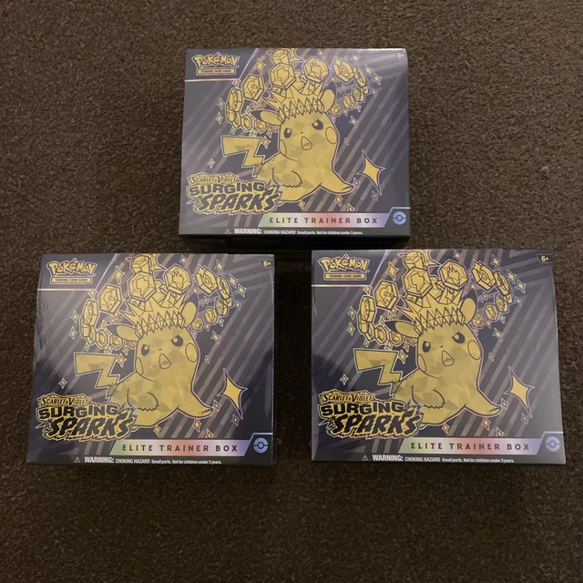 POKÉMON TCG: SCARLET & Violet - Surging Sparks ETB Elite Trainer Box ...