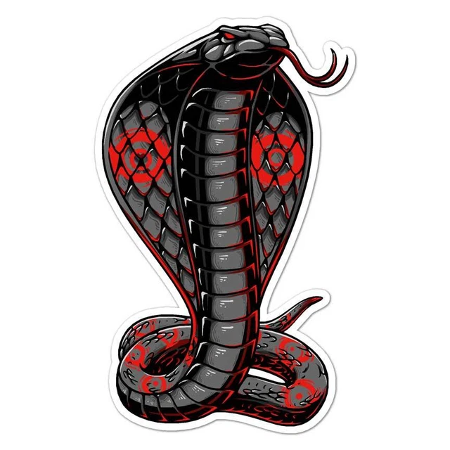 COBRA SNAKE HEAD, Vinyl Decal Sticker, Indoor Outdoor, 3 Sizes, #8518 ...
