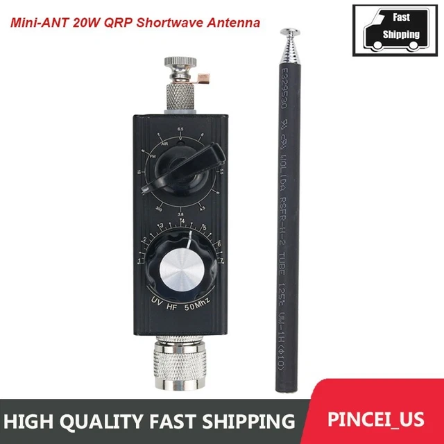 HAMGEEK MINI-ANT 20W QRP Shortwave Antenna HF Antenna 5MHz-55MHz Full ...